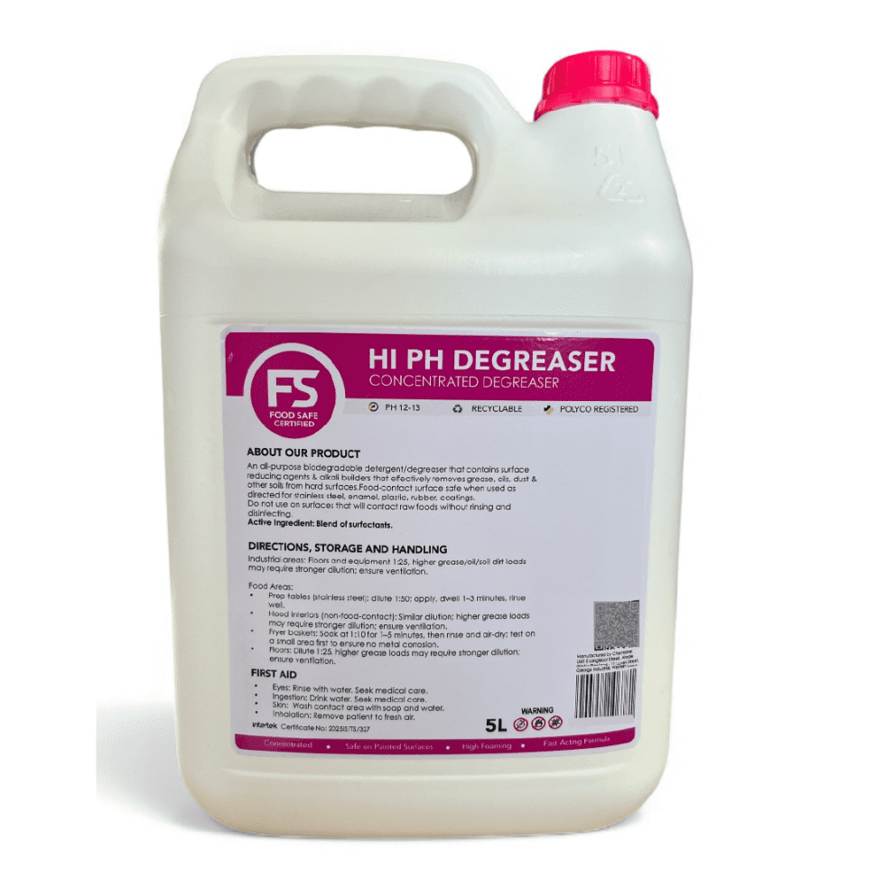 FOOD SAFE HI PH DEGREASER | Chemzone